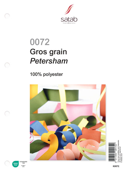 French Grosgrain Colour Card Ribbon – Cherry Ribbon