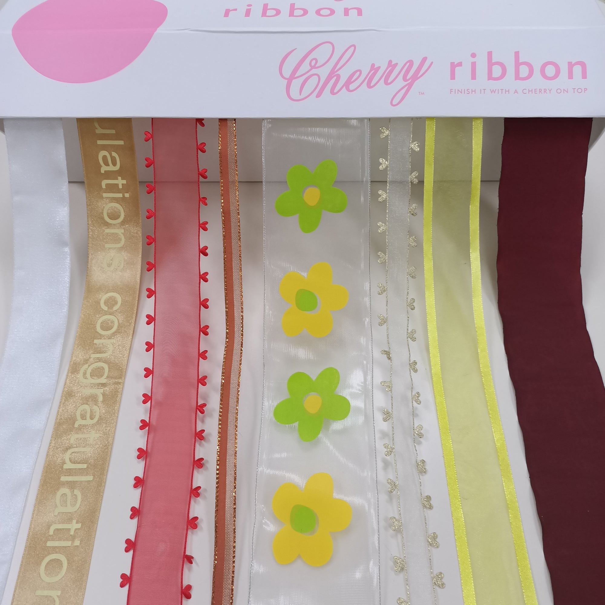 Spring Ribbon Bundle Box | Cherry Ribbon