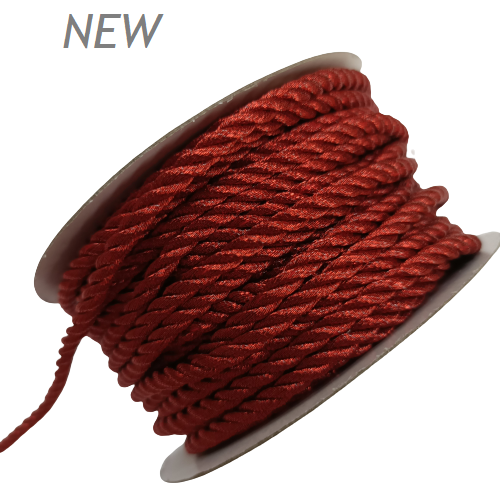 Red Metallic Cord 2.5mm – Cherry Ribbon